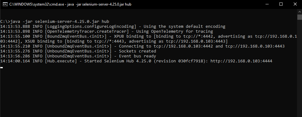 Selenium Grid: Setup a Hub and Node - GeeksforGeeks