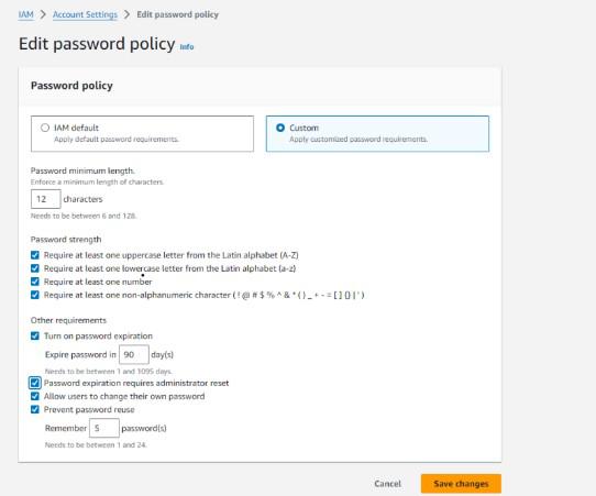 What are IAM Password Policies - GeeksforGeeks