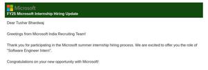 Microsoft | SWE Intern | Hyderabad, Bengaluru, Noida | Sep 2024 [Offer ...