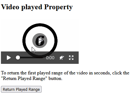 HTML DOM Video played Property - GeeksforGeeks