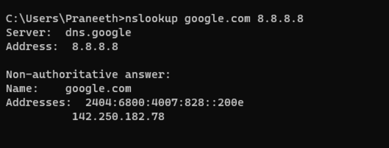 How to Check DNS Records Using Basic NsLookup CMD? - GeeksforGeeks