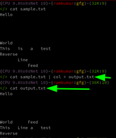 col command in Linux with Examples - GeeksforGeeks