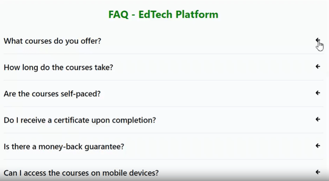 Create FAQs using Next.js and Tailwind CSS - GeeksforGeeks