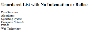 How to Remove Indentation from an Unordered List Item using CSS ...