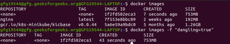 Dangling Docker Images - GeeksforGeeks