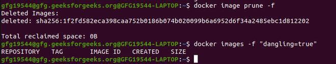 Dangling Docker Images - GeeksforGeeks