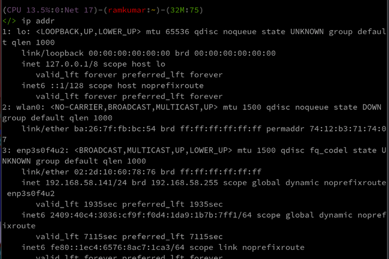 addresses Command in Linux with Examples - GeeksforGeeks