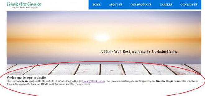 HTML Course | Building Main Content - Section 1 - GeeksforGeeks