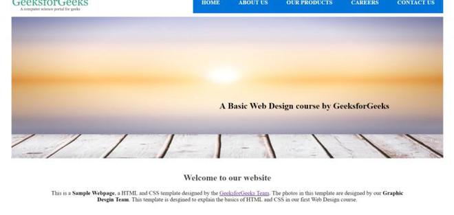 HTML Course | Building Main Content - Section 1 - GeeksforGeeks
