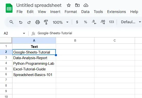 Google Sheets LEFT Function - GeeksforGeeks