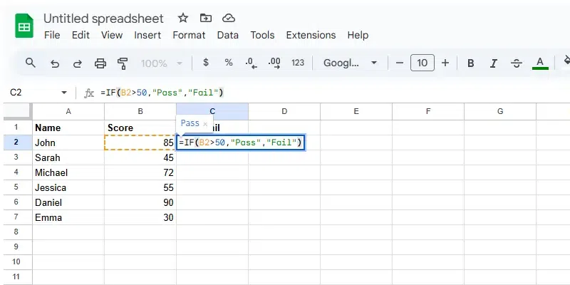 Google Sheets IF Function: Ultimate Guide - GeeksforGeeks