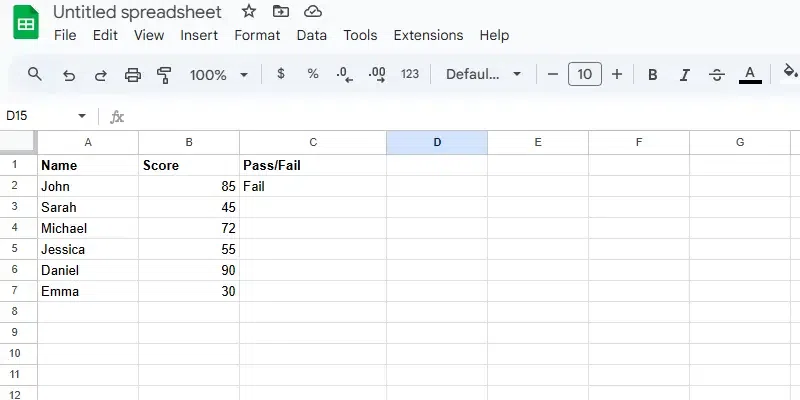 Google Sheets IF AND Function - GeeksforGeeks
