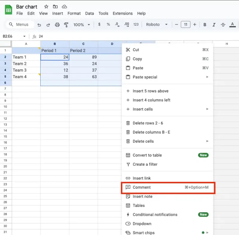 How to Add Comments and Suggestions in Google Sheets - GeeksforGeeks
