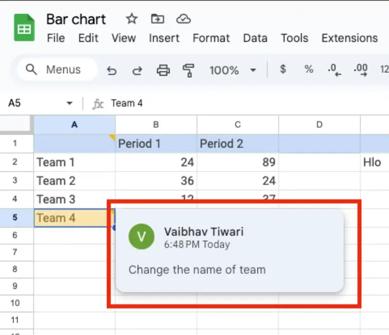 How to Add Comments and Suggestions in Google Sheets - GeeksforGeeks