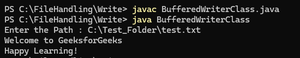 Java Program to Write into a File - GeeksforGeeks