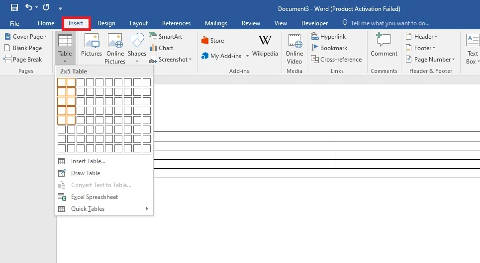 Make Business Cards in MS Word - GeeksforGeeks