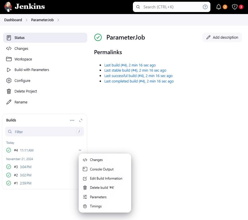 Parameterized Jobs in Jenkins - GeeksforGeeks