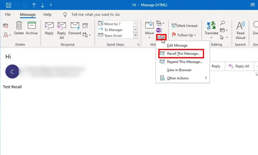 How to Recall an Email in Outlook: Step by Step Guide - GeeksforGeeks