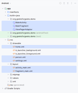 How to Implement TabLayout with Icon in Android? - GeeksforGeeks