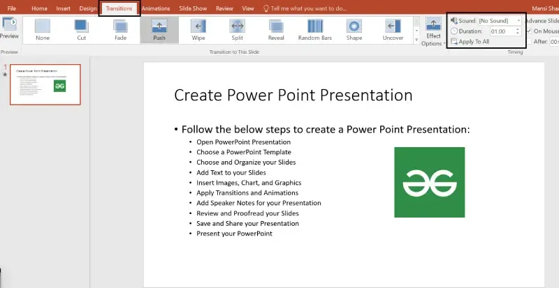 How to Create a PowerPoint Presentation (2025 Guide) - GeeksforGeeks