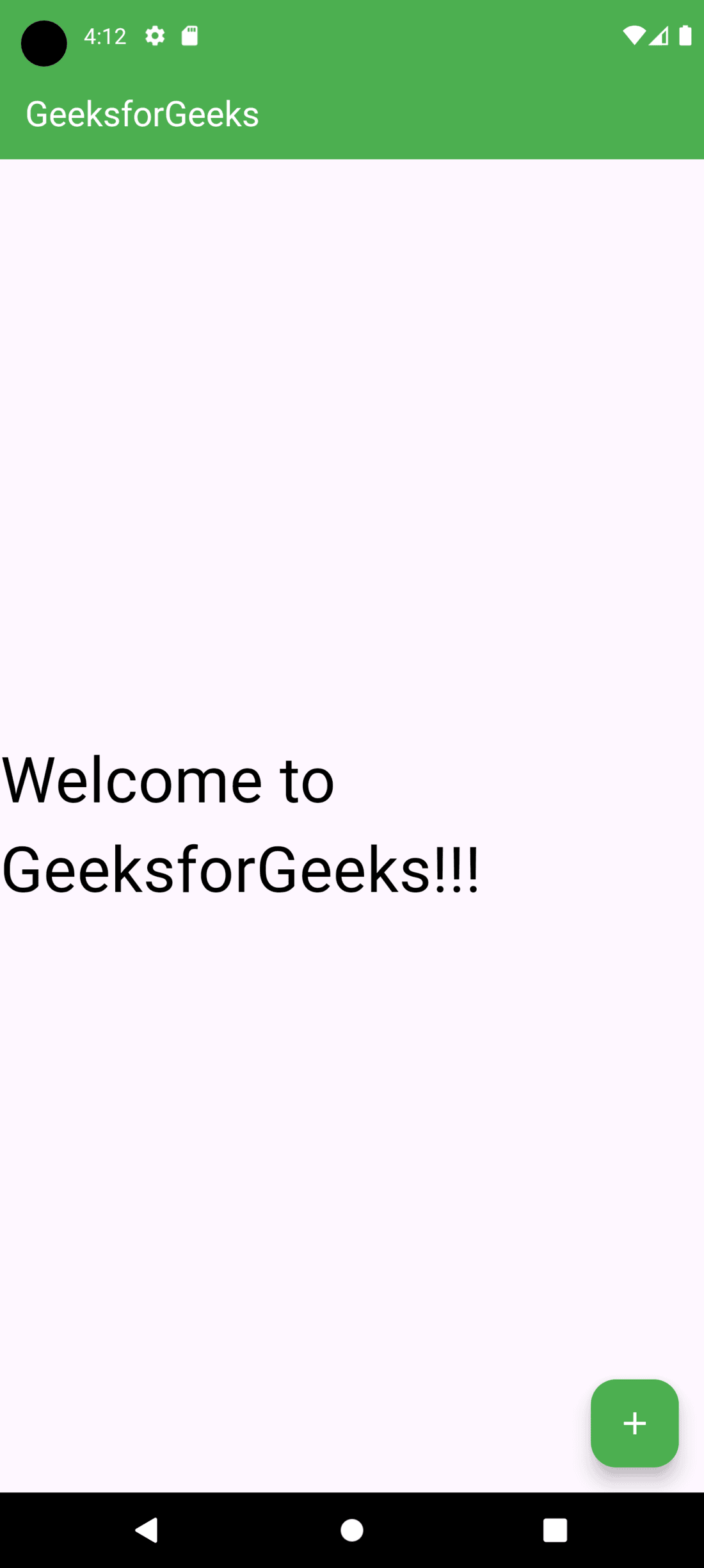 Scaffold class in Flutter with Examples - GeeksforGeeks