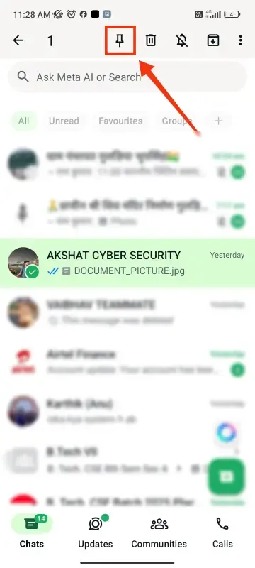 How to Pin a Chat on WhatsApp [iPhone and Android] - GeeksforGeeks
