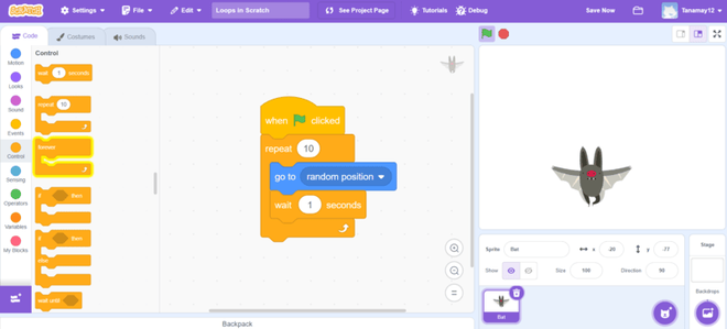 Loops in Scratch Programming - GeeksforGeeks