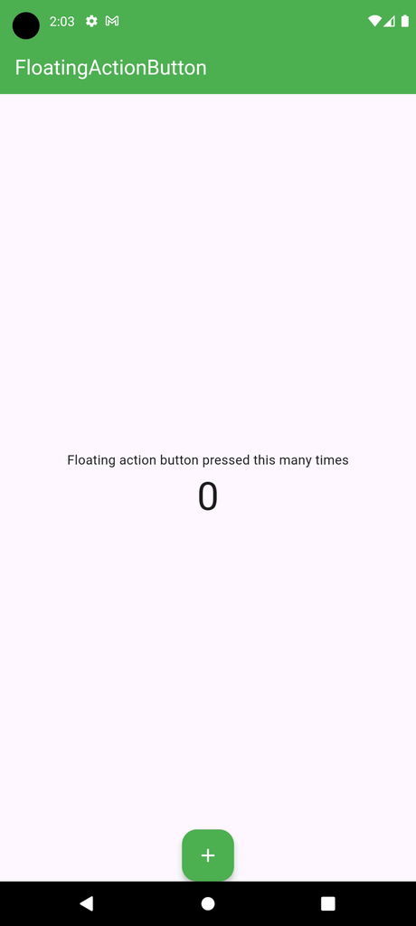 Flutter - FloatingActionButton - GeeksforGeeks