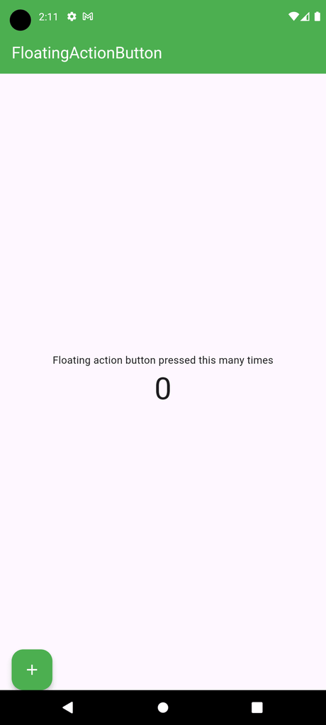 Flutter - FloatingActionButton - GeeksforGeeks