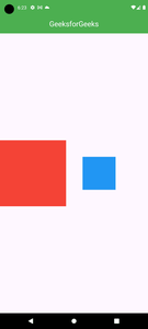 Flutter - SizedBox Widget - GeeksforGeeks