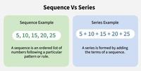 Difference between Series and Sequence - GeeksforGeeks