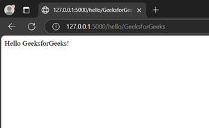 Introduction to Web development using Flask - GeeksforGeeks