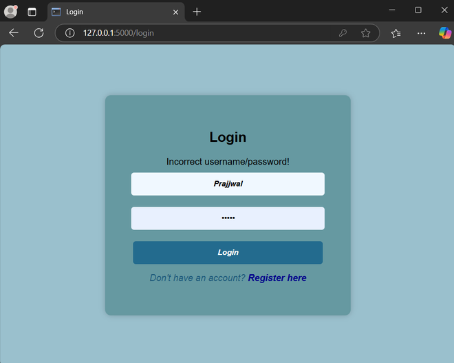 Login and Registration Project in Flask using MySQL - GeeksforGeeks