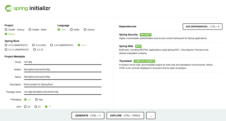 Spring Security Project Example using Java Configuration - GeeksforGeeks
