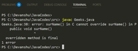 Java - Final vs Static Access Modifier - GeeksforGeeks