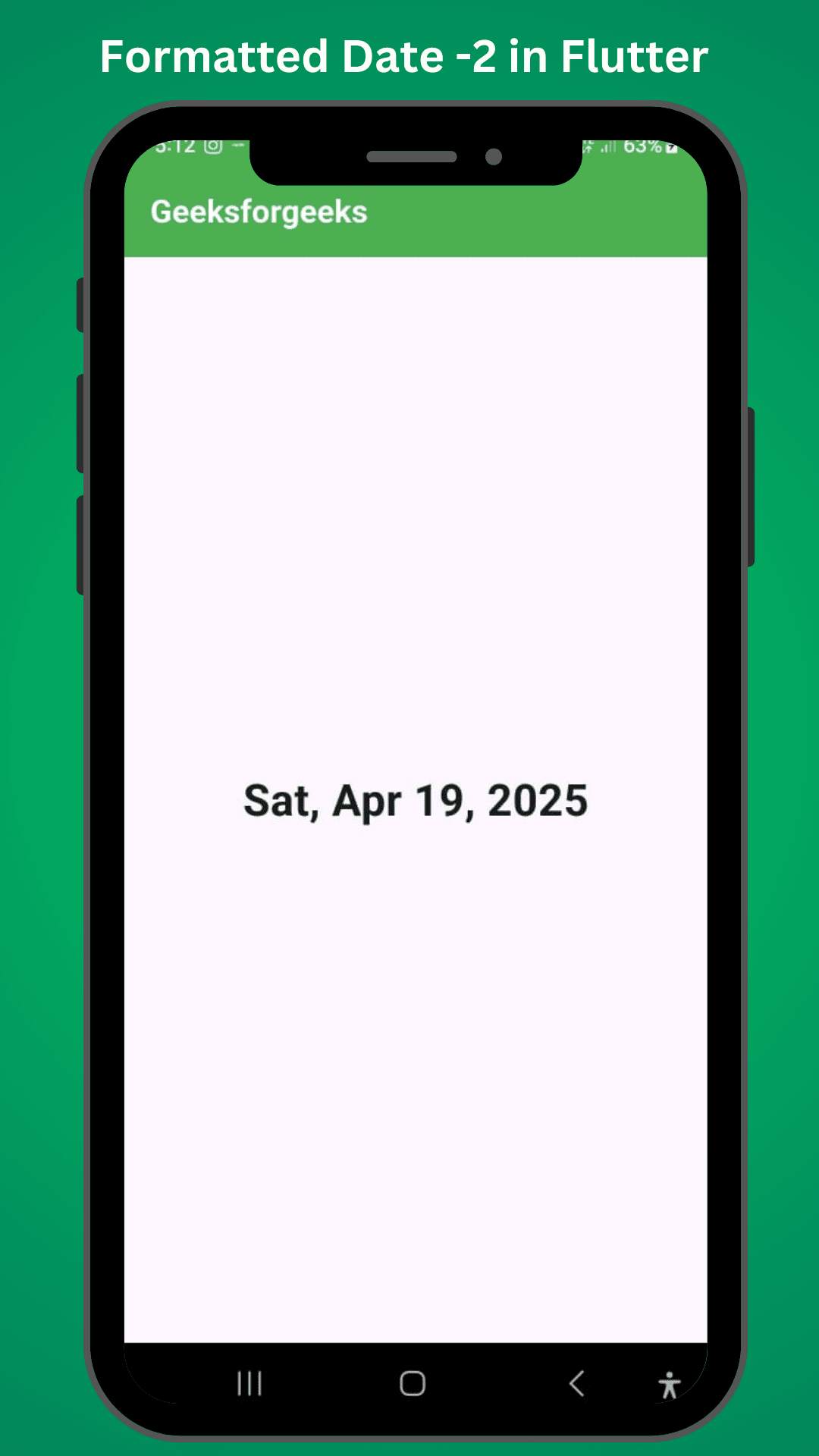Format Dates in Flutter - GeeksforGeeks