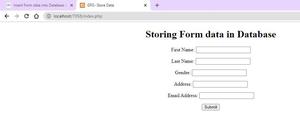 How To Insert Form Data Into Database Using Php Geeksforgeeks
