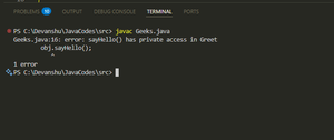 Private and Final Methods in Java - GeeksforGeeks