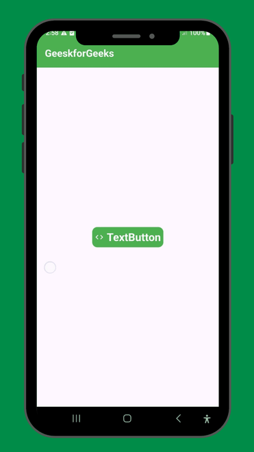 Textbutton Class In Flutter Material Library With Examples Geeksforgeeks
