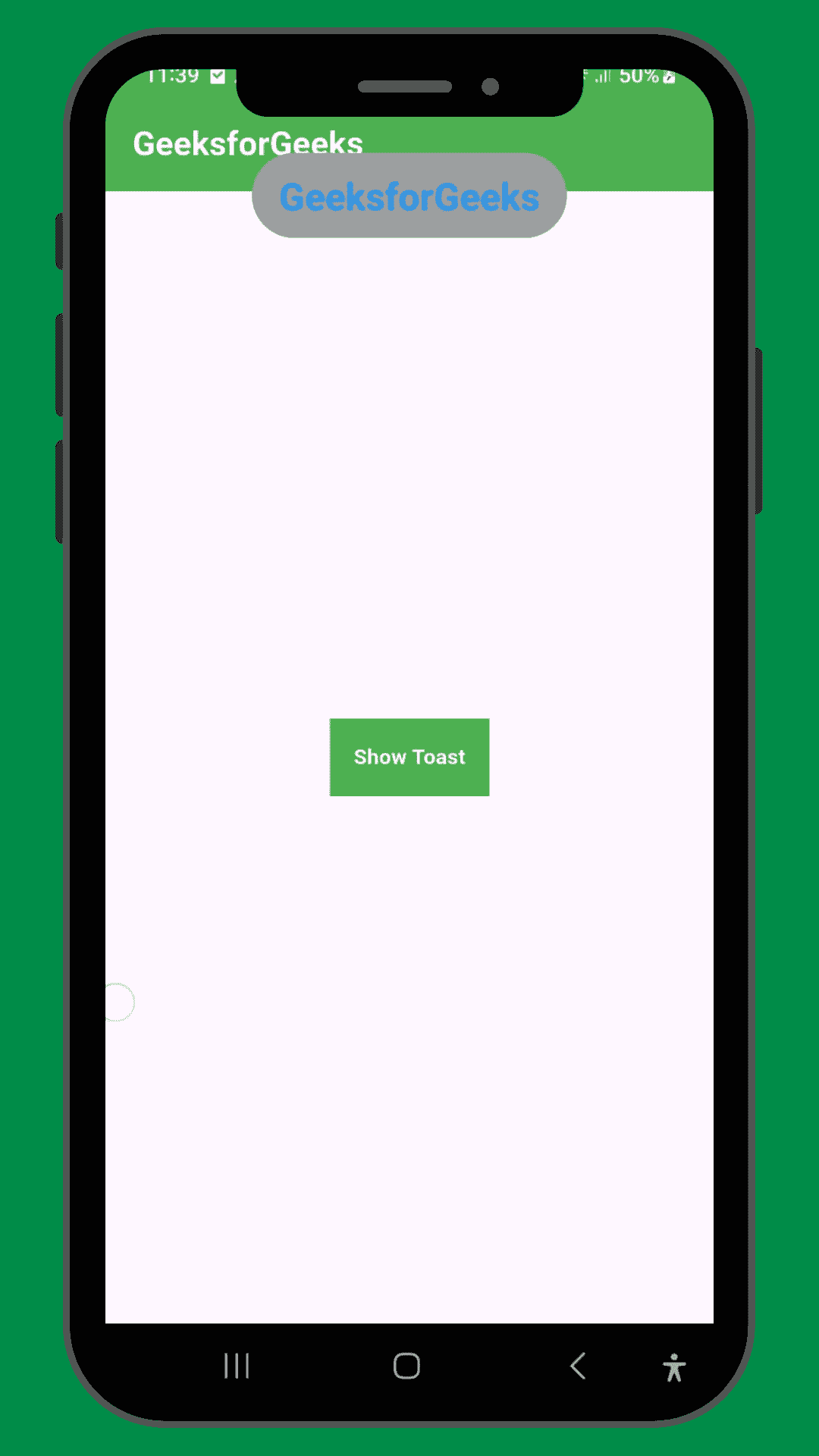 Fluttertoast in Flutter - GeeksforGeeks