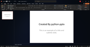 Creating and updating PowerPoint Presentations in Python using python - pptx - GeeksforGeeks