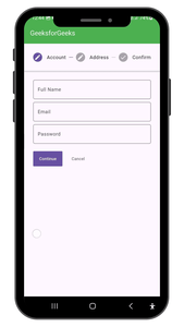 Flutter - Stepper Widget - GeeksforGeeks