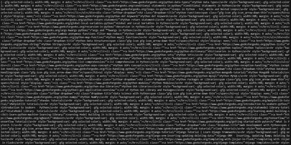 Python Web Scraping Tutorial - GeeksforGeeks