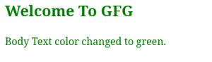 HTML body Tag - GeeksforGeeks