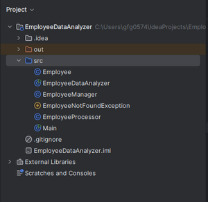 Employee Data Analyzer Project in Java - GeeksforGeeks