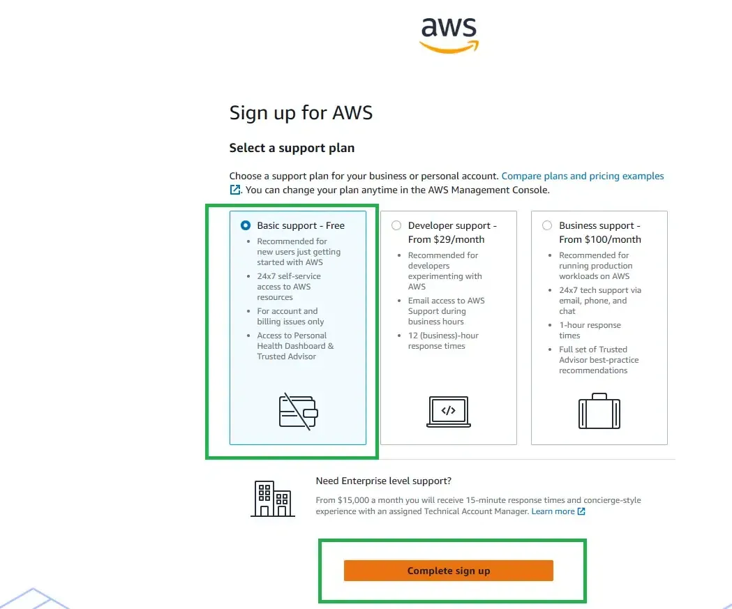 Amazon Web Services (AWS) - Free Tier Account Set up - GeeksforGeeks