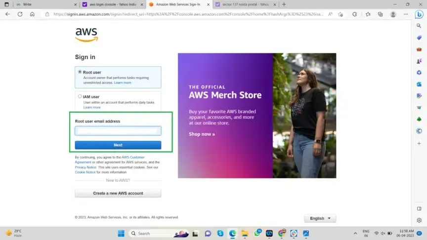 Amazon Web Services (AWS) - Free Tier Account Set up - GeeksforGeeks