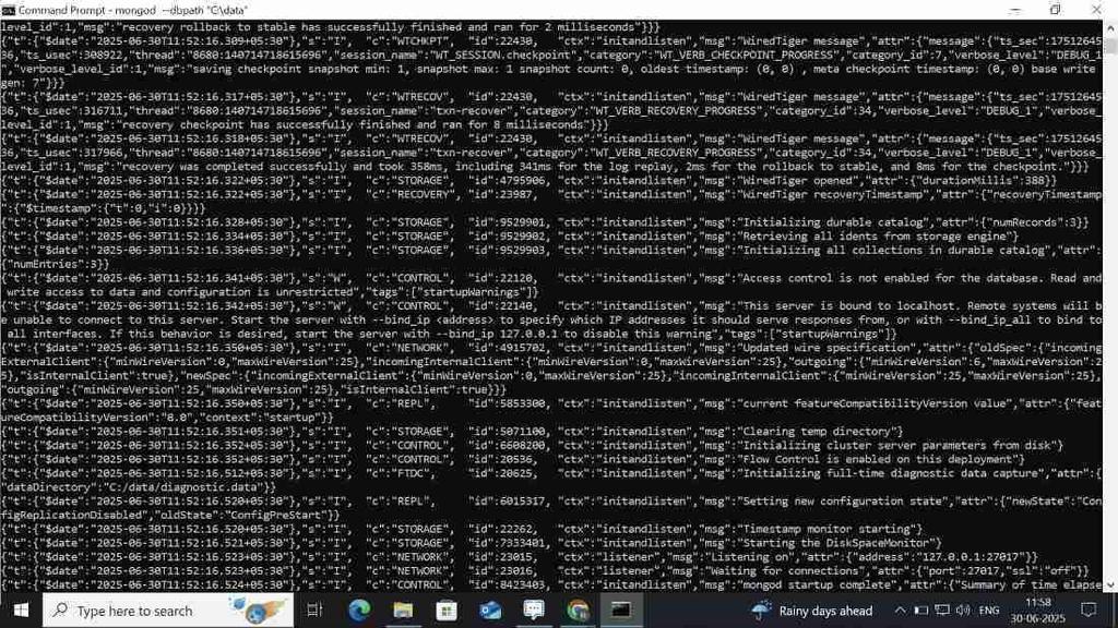 Installing MongoDB on Windows with Python - GeeksforGeeks