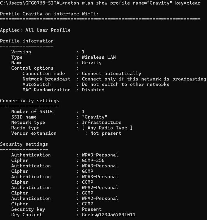 How to Show all the previously connected WiFi Networks using CMD in ...