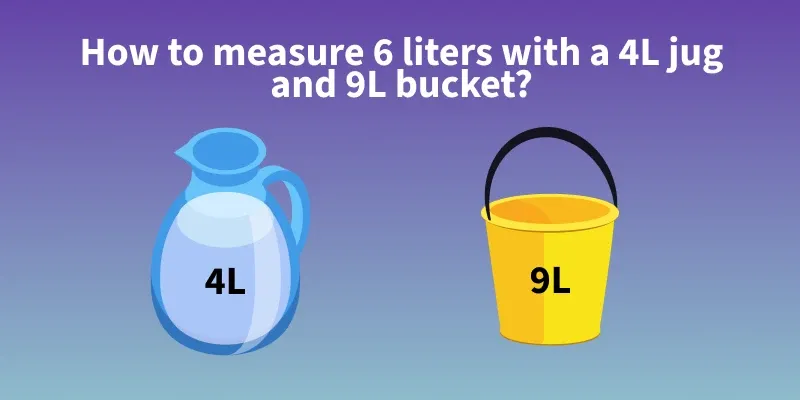Puzzle | Measuring 6L water from 4L and 9L buckets - GeeksforGeeks